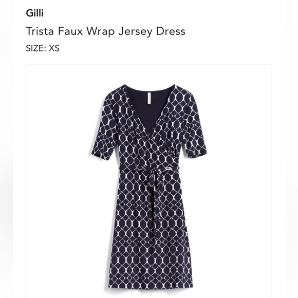 Gilli | Dresses | Gilli Wrap Dress In Navy Xs | Poshmark
